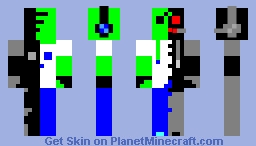 Cyborg gaming Slime Minecraft Skin