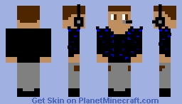 Blue cool kid Minecraft Skin