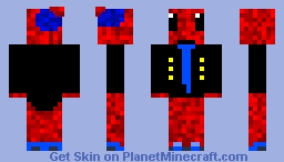 Red Pixel Tux (REUPLOADED) Minecraft Skin
