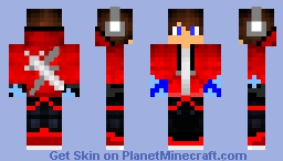 red jacket person Minecraft Skin