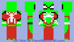 OP green spiderman Minecraft Skin