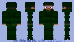 * Steve U.S. Soldier Vietnam war * Minecraft Skin