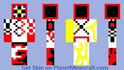 8 ball vs Scratch vs Golden agent Minecraft Skin