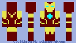 Iron man suit Minecraft Skin