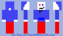 Blue Red Minecraft Skin