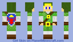 Link Ocarina of Time Minecraft Skin