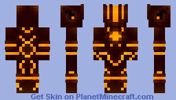 Fire Bot Minecraft Skin