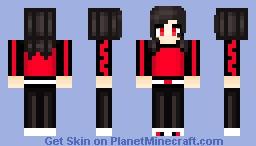 red and black Minecraft Skin
