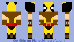 wolverine brown suit Minecraft Skin
