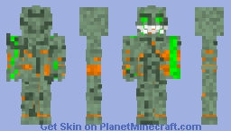 Jade Lizard Man Minecraft Skin
