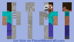 Skeleton + Steve Minecraft Skin