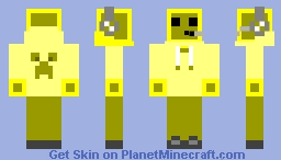 yellow slime student Minecraft Skin