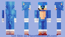 Sonic The Hedgehog Minecraft Skin