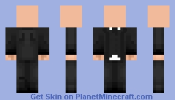 Black suit with black vest Minecraft Skin