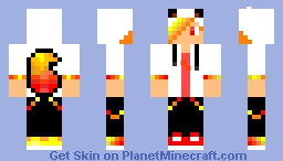 fire wolf Minecraft Skin