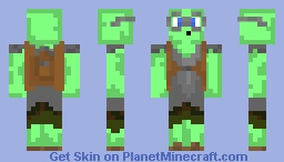 Slime Wanderer w/ Backpack Minecraft Skin
