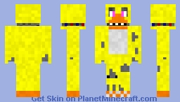 withered chica Minecraft Skin