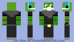 green frog cartoon Minecraft Skin
