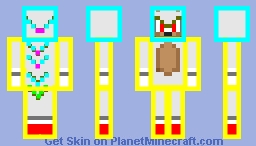 Hyper Sonic Skin Minecraft Skin