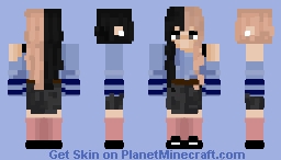 Split Dyed Hair Minecraft Skin