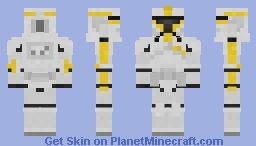Star wars commander clone phase 1 Minecraft Skin