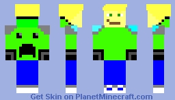 creeper jacket guy with armor Minecraft Skin