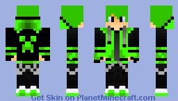 green gamer Minecraft Skin