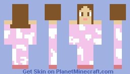 Strawberry cow Minecraft Skin