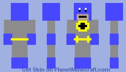 Blue batman no cape Minecraft Skin