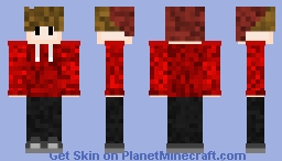 me but red Minecraft Skin