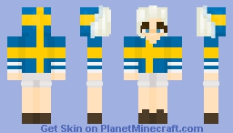Swedish Flag Minecraft Skin