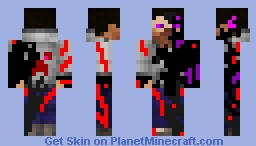 Corrupted gamer Steve skin Minecraft Skin