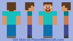 Cartoon Steve Minecraft Skin