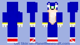 Sonic The Hedgehog (Movie Variant) w/LTL Minecraft Skin