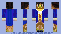 BrownHawk w/Alexander Hamilton's jacket Minecraft Skin