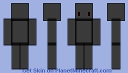 Outline - Full Black Minecraft Skin
