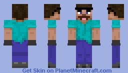 glass and gloves Steve Minecraft Skin