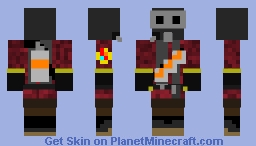 pyro | team fortress 2 | red | #3 Minecraft Skin