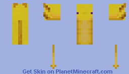 GOLD AXOLOTL Minecraft Skin