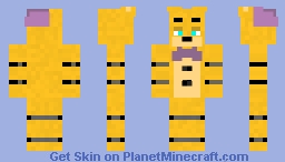 fredbear fnaf world Minecraft Skin