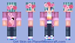 grian pink parrots skin Minecraft Skin