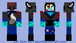 2Face Wolf Minecraft Skin