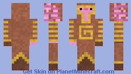 Axolotl Knight Minecraft Skin