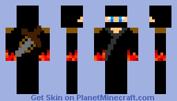 fire ninja Minecraft Skin