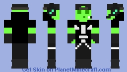 Gamer Slime [Short Sleeve/w hood] Minecraft Skin