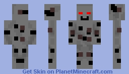 Badly Made Gray Steve Minecraft Skin