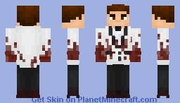 Bloody White Tuxedo Minecraft Skin