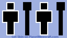 Black With Outline Minecraft Skin