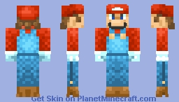 Mario Minecraft Skin