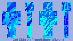 Blue Swarmer Minecraft Skin